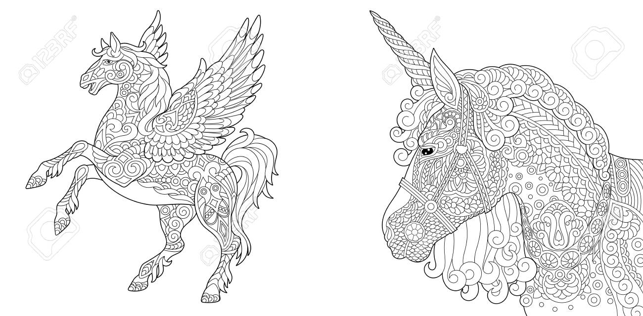 pegasus coloring pages to print