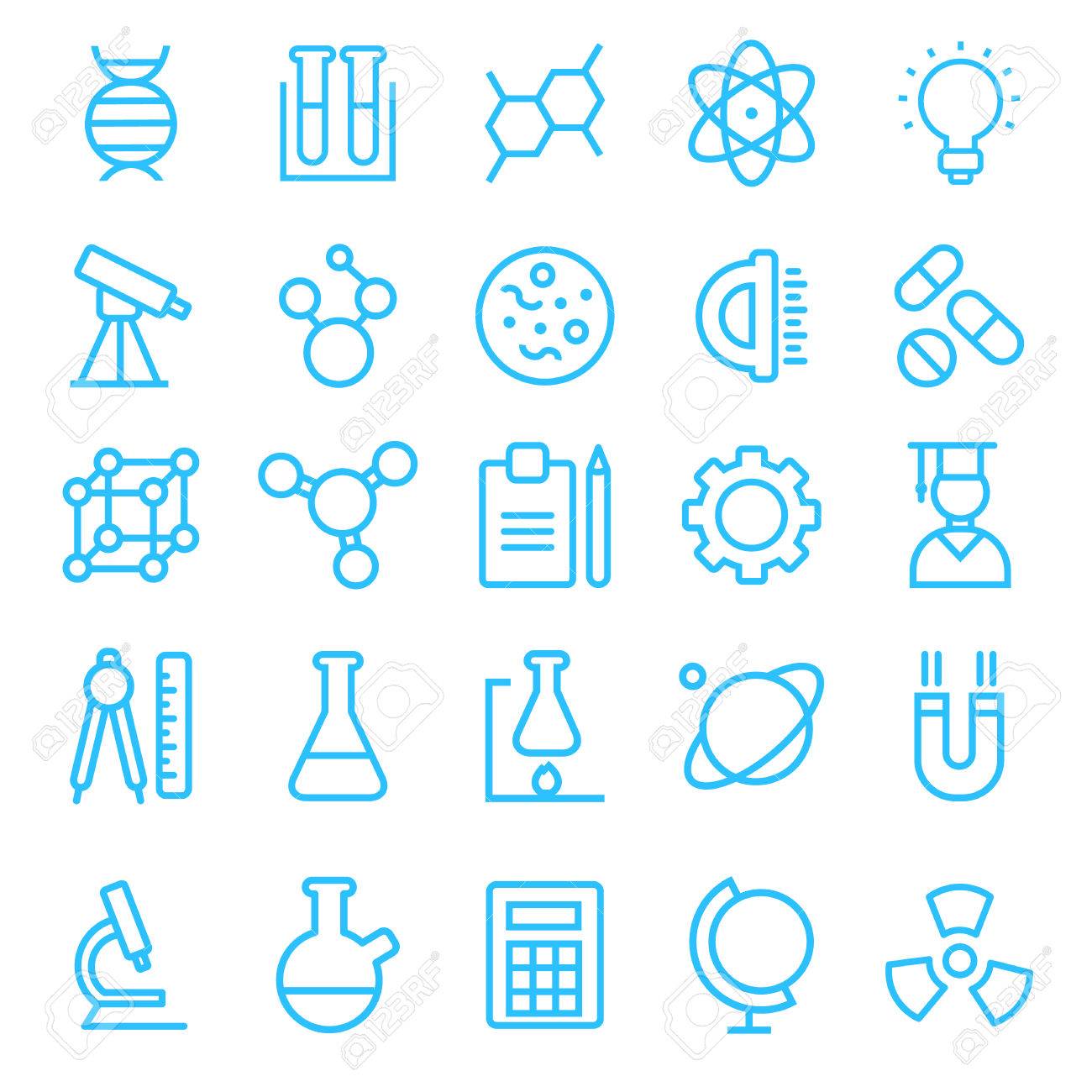 science icon set