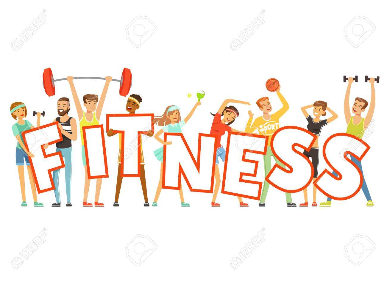 group exercise clipart