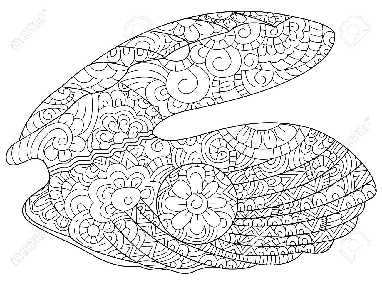 free oyster coloring pages