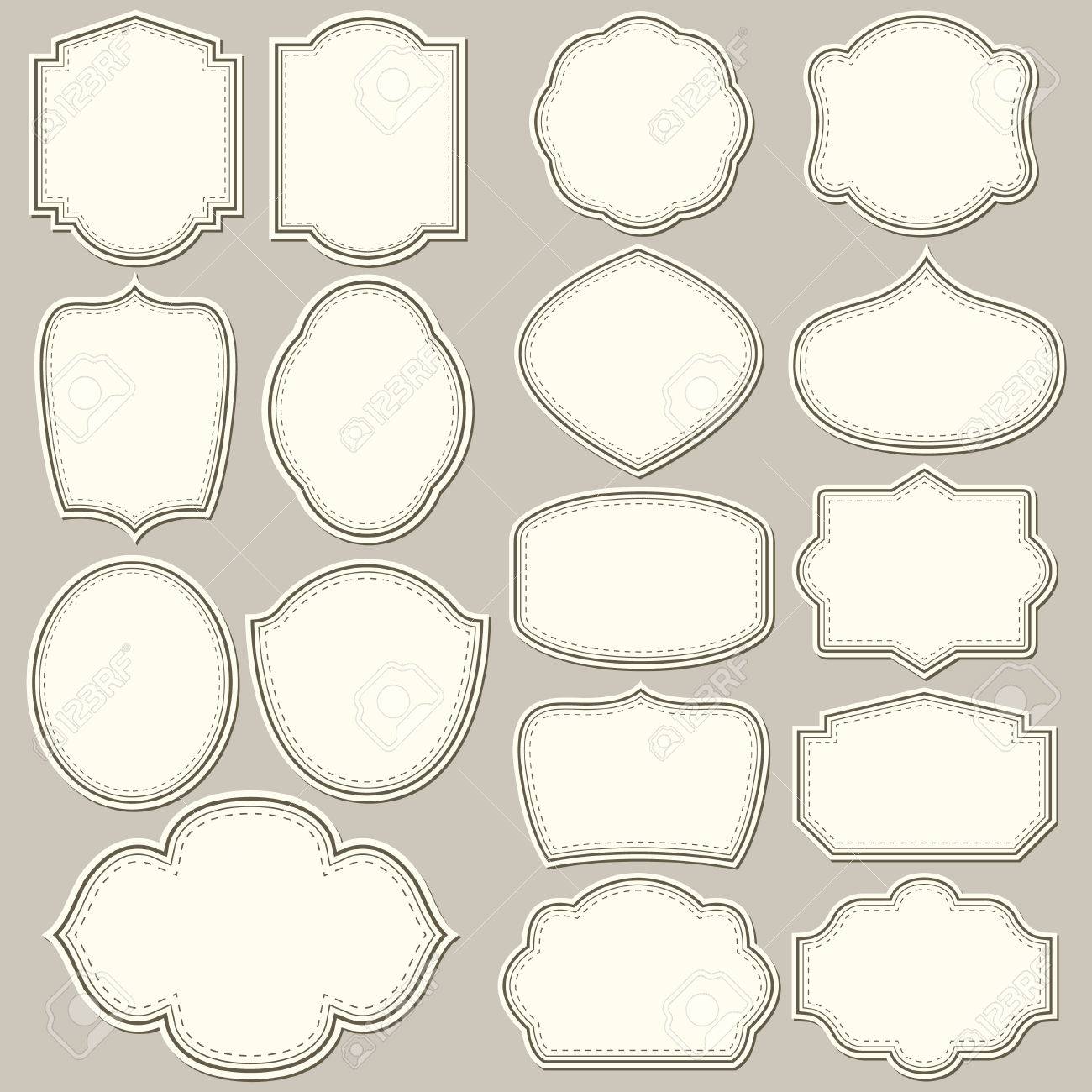 printable label shapes