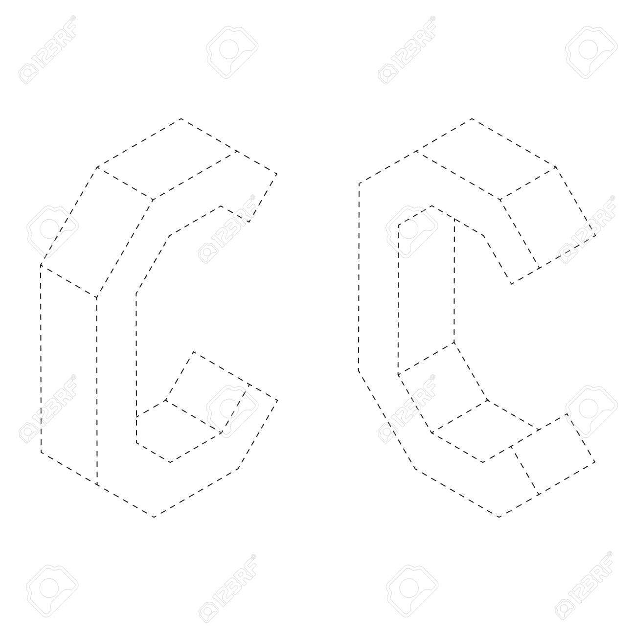 isometric lettering
