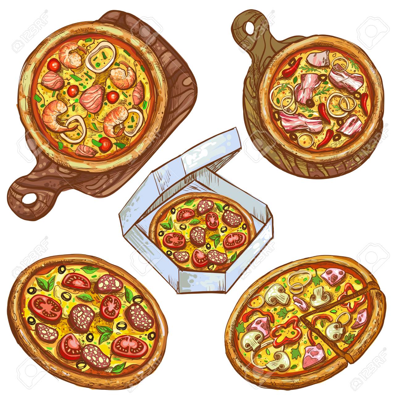 pizza colours