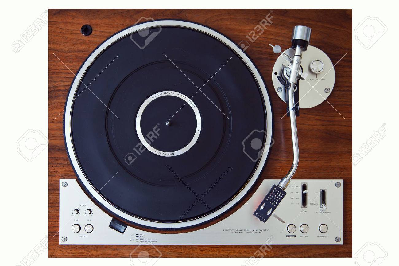 turntable top view