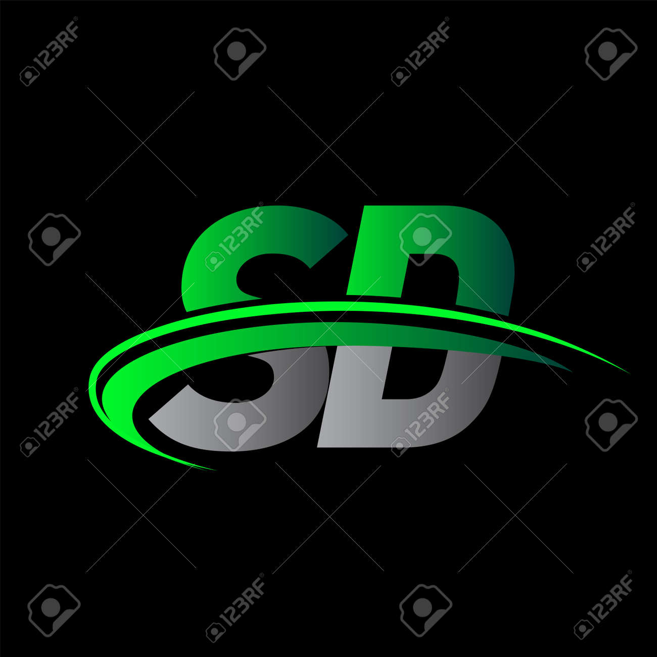 sd name logo design