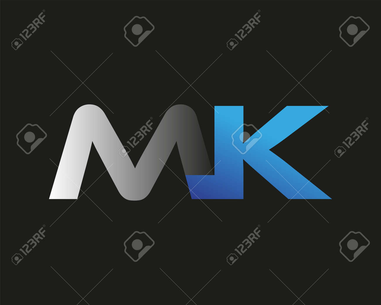 mk logo design 3d
