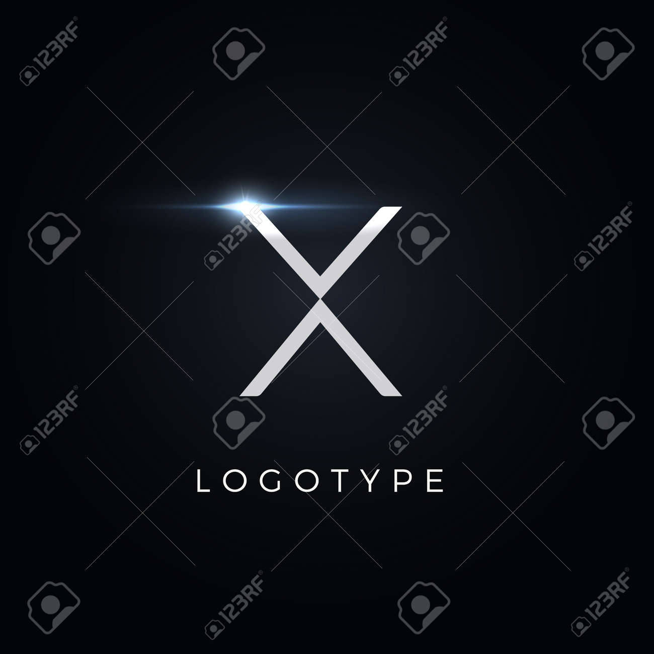 futuristic type logo
