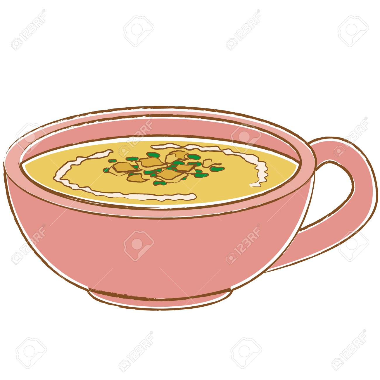 soup drawing