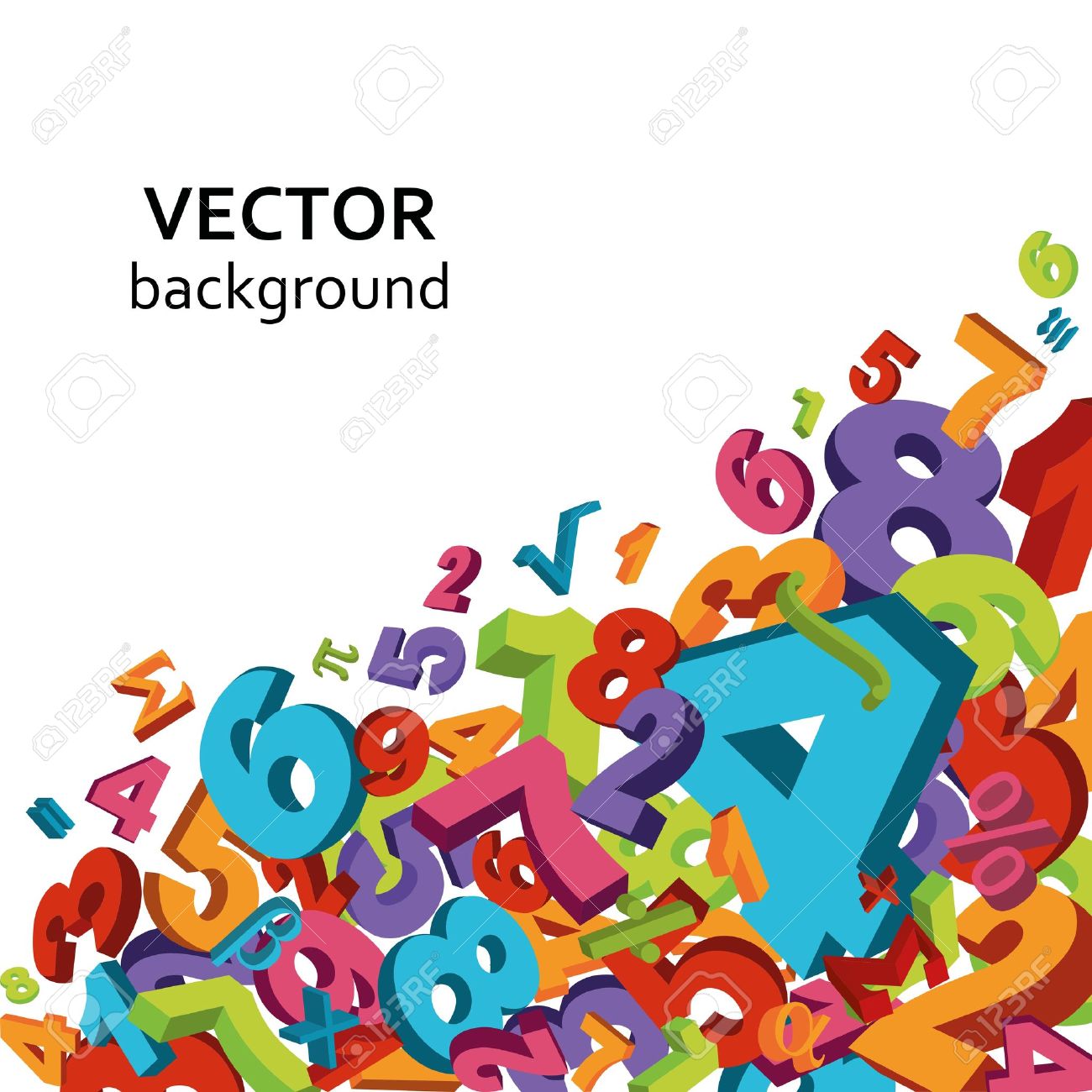 maths symbols background